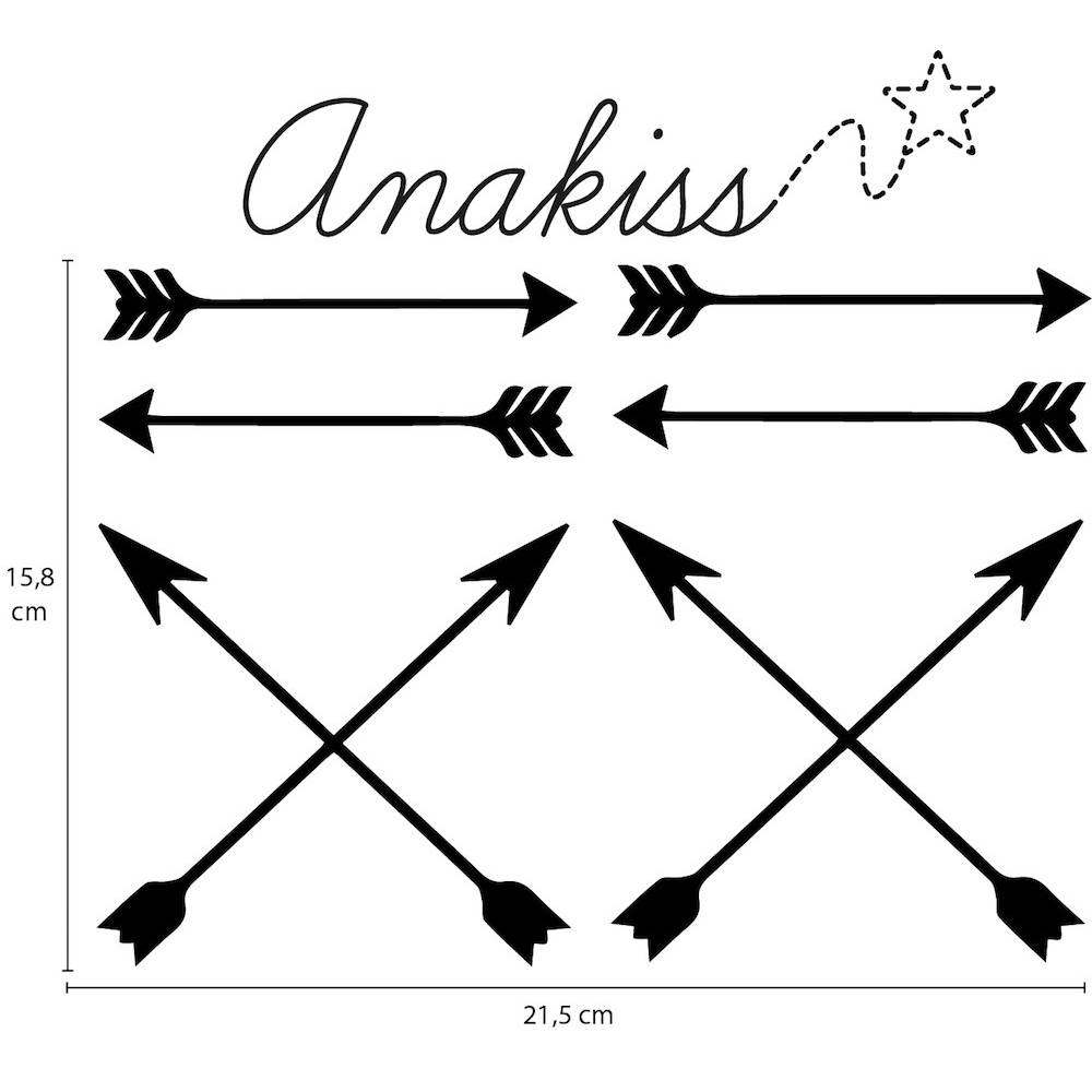 Sticker Flèche déco mural